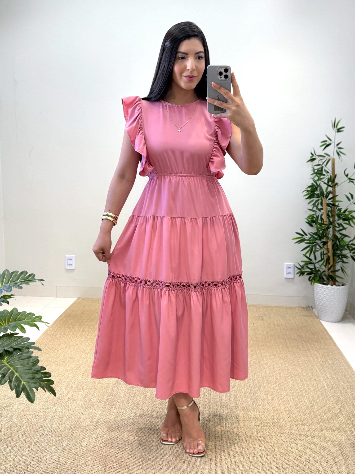 Vestido Isabela (Rosa) - Donna Moça PMW
